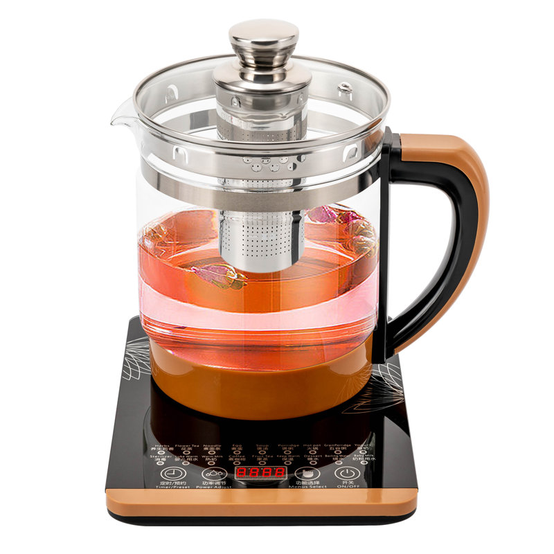SUNYOU 2 qt. Glass Electric Tea Kettle & Reviews | Wayfair